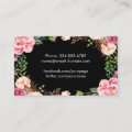 Gorgeous Floral Girly Graduation Students Calling Card | Zazzle