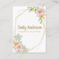 Gorgeous floral hello card | gold and blush flower | Zazzle