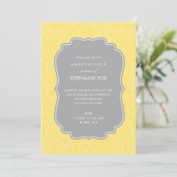 Gorgeous Floral Party Invitation (Yellow) | Zazzle