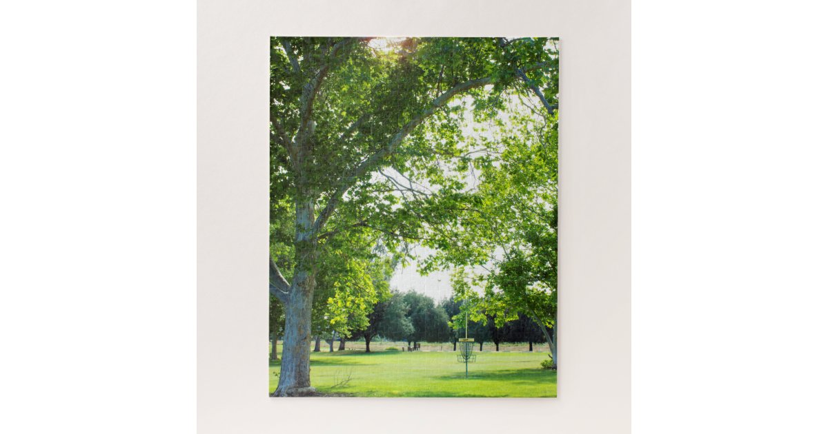 Gorgeous Forest Disc Golf Puzzle | Zazzle