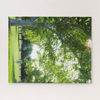 Gorgeous Forest Disc Golf Puzzle | Zazzle