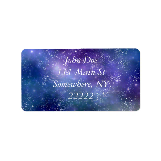 Gorgeous Galaxy Label | Zazzle