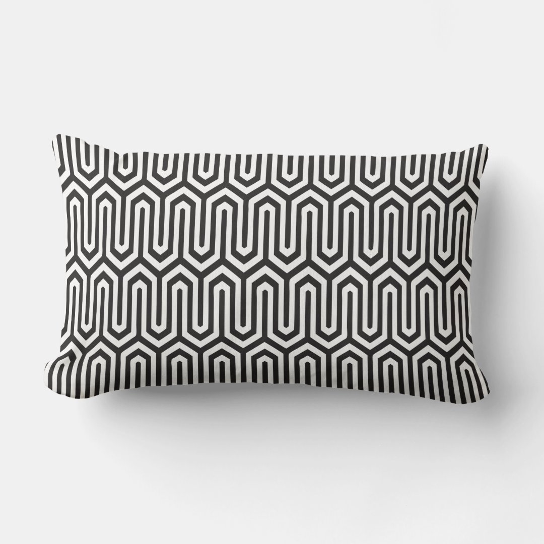 Gorgeous Geometric Pattern Lumbar Throw Pillow | Zazzle