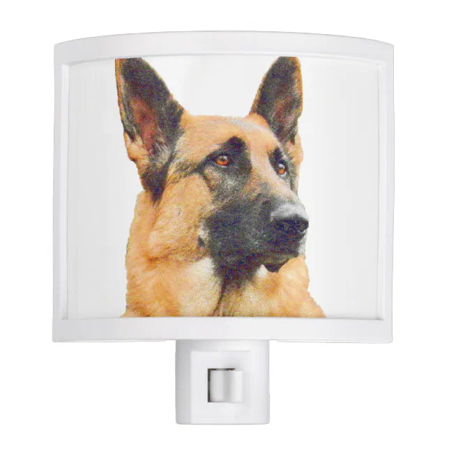 Gorgeous German Shepherd Photo Night Light | Zazzle