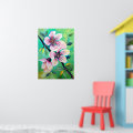 Gorgeous Japanese Sakura Cherry Tree Flowers Poster | Zazzle