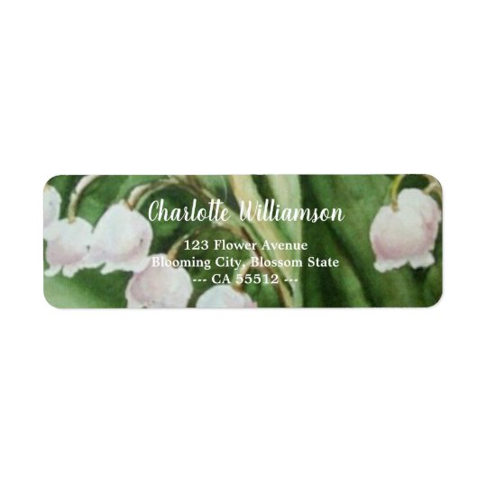 Gorgeous Lily of the Valley Label | Zazzle.com