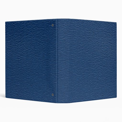 Gorgeous Navy Blue Leather Texture 3 Ring Binder | Zazzle