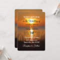 Gorgeous Orange Sunset Wedding Invitations | Zazzle