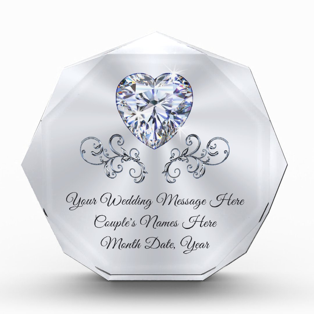 Gorgeous Personalized Diamond Wedding Gifts | Zazzle