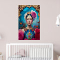 Gorgeous princess portrait poster | Zazzle