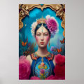 Gorgeous princess portrait poster | Zazzle