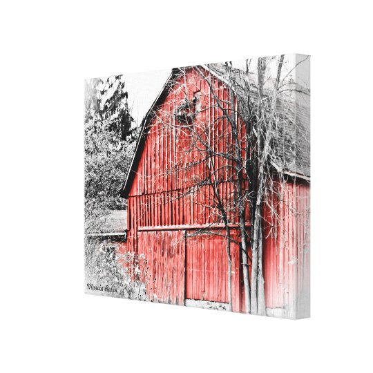 Gorgeous Red Barn Canvas Print | Zazzle.com