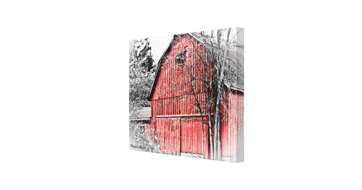 Gorgeous Red Barn Canvas Print | Zazzle