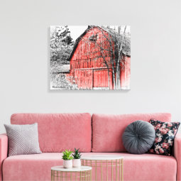 Gorgeous Red Barn Canvas Print | Zazzle