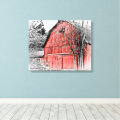 Gorgeous Red Barn Canvas Print | Zazzle