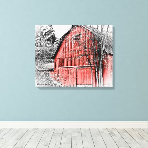 Gorgeous Red Barn Canvas Print | Zazzle