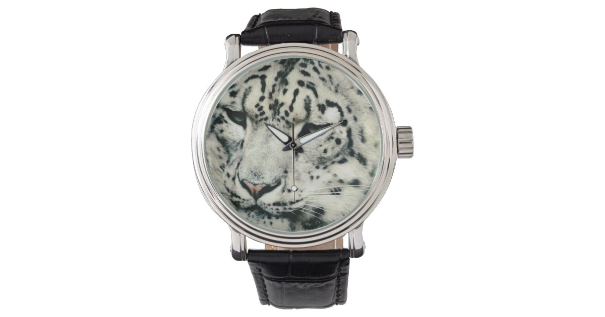 Gorgeous Snow Leopard Watch | Zazzle