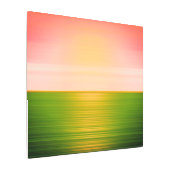 Gorgeous Sunrise over Green Field - Abstract Art | Zazzle