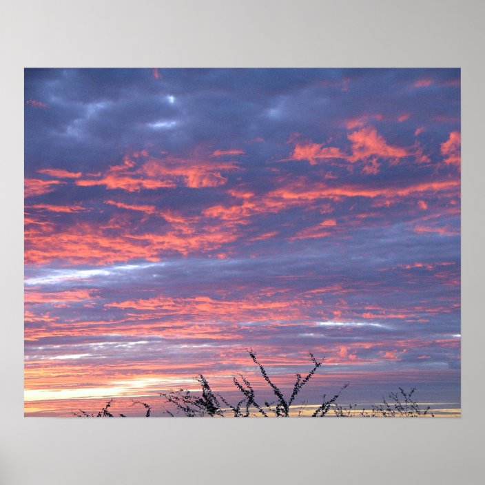Gorgeous Sunset Sky Poster | Zazzle.com