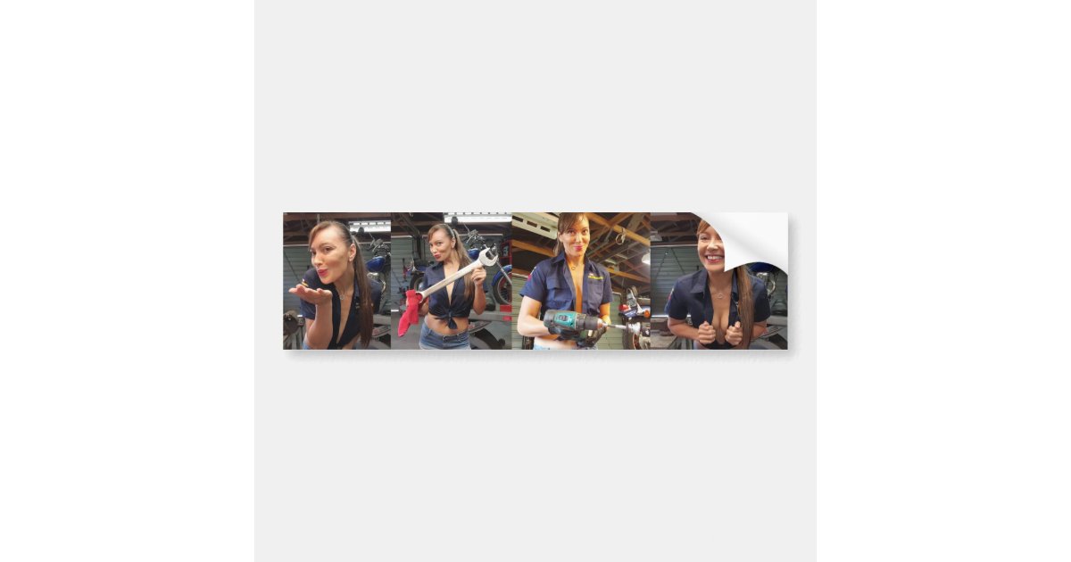 Gorgeous Tool Girl Hana toolbox stickers | Zazzle