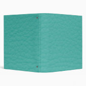 Gorgeous Turquoise Leather Texture 3 Ring Binder | Zazzle