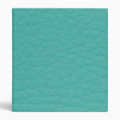 Gorgeous Turquoise Leather Texture 3 Ring Binder | Zazzle