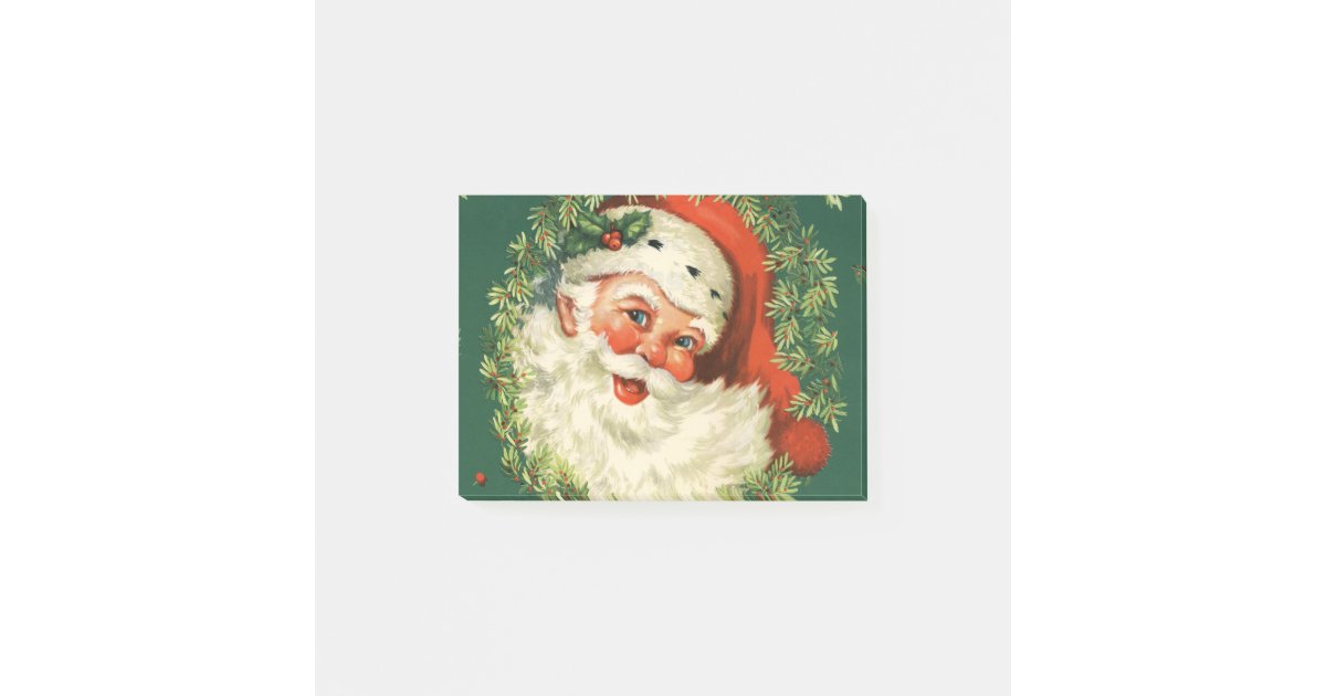 Gorgeous Vintage Santa Claus Image Post-it Notes | Zazzle