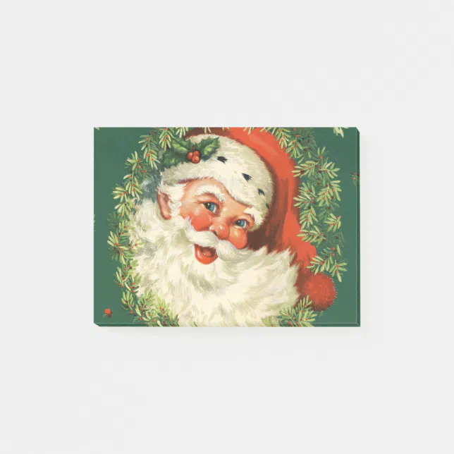 Gorgeous Vintage Santa Claus Image Post-it Notes | Zazzle