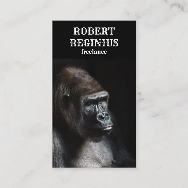 Gorilla Business Card | Zazzle