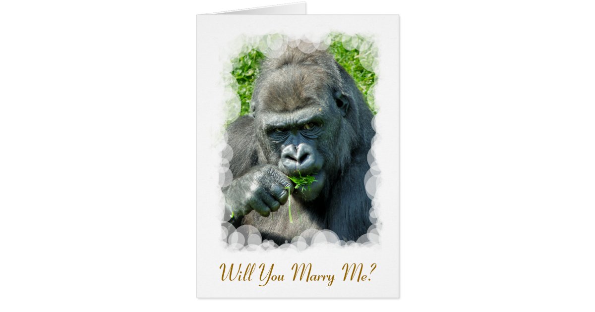 GORILLA CARD | Zazzle