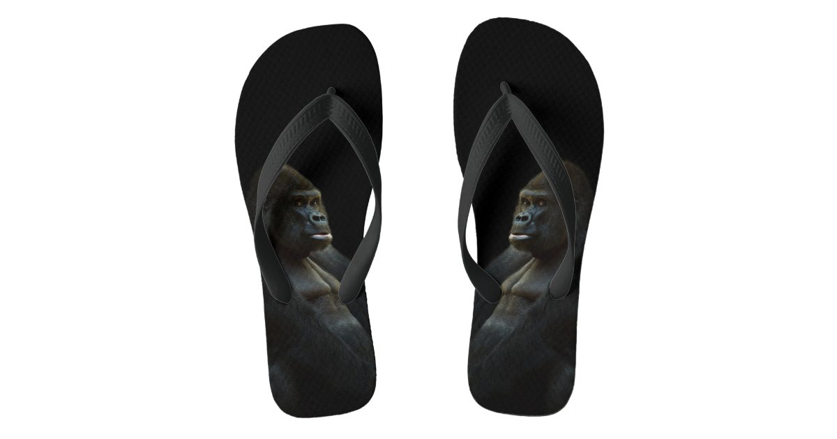Gorilla Flip Flops | Zazzle