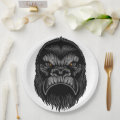 Gorilla Paper Plate | Zazzle