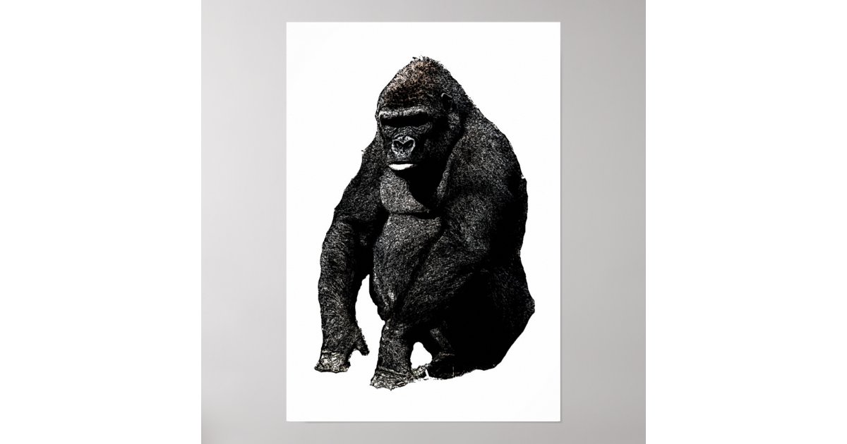 Gorilla Poster | Zazzle