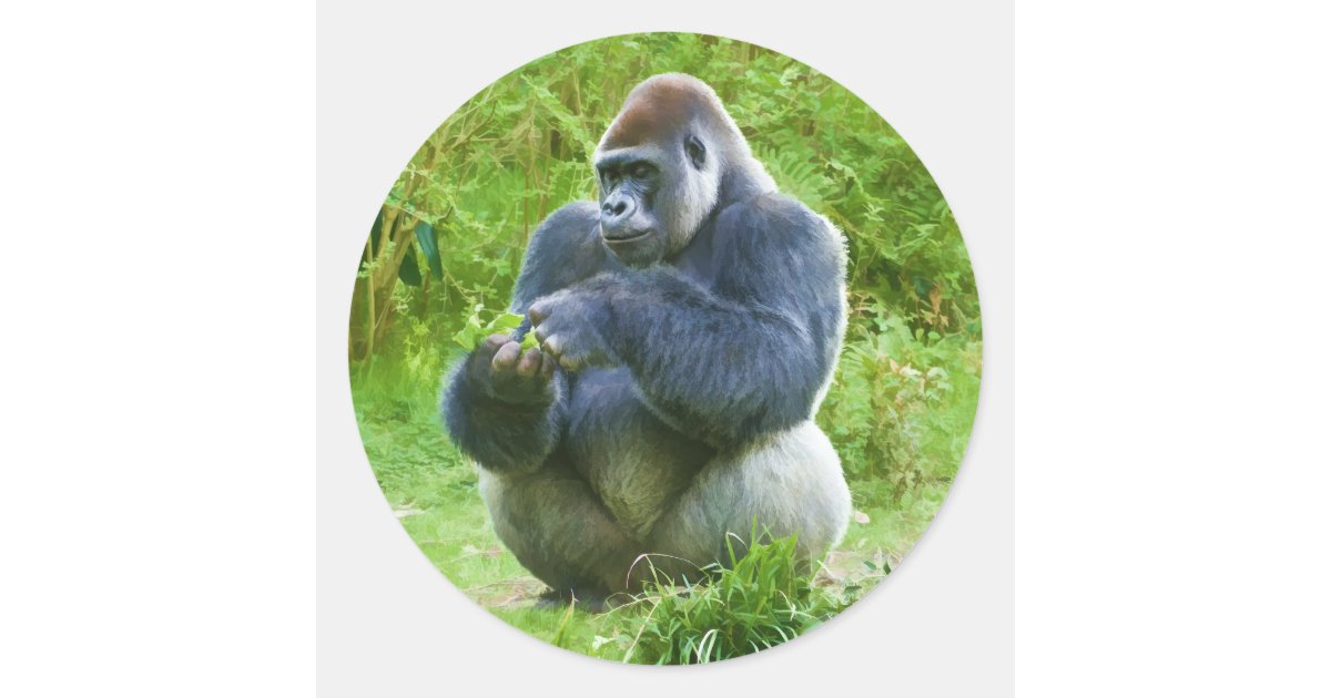 Gorilla Sticker | Zazzle