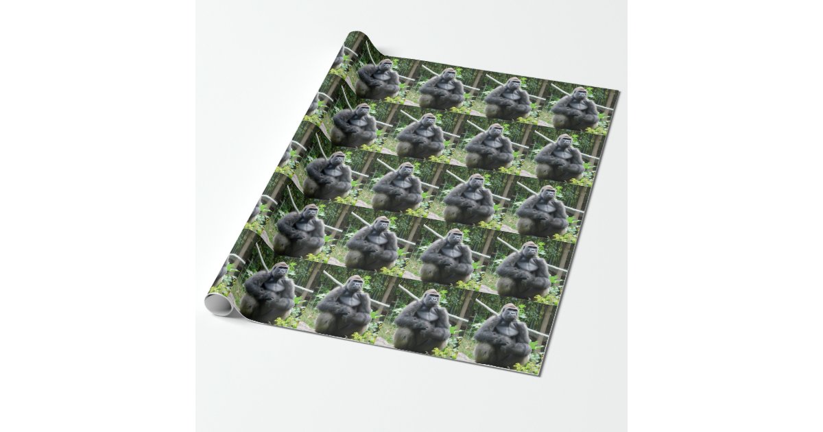 Gorilla Wrapping Paper | Zazzle