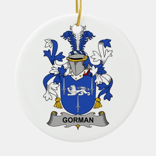 Gorman Family Crest Ceramic Ornament | Zazzle.com