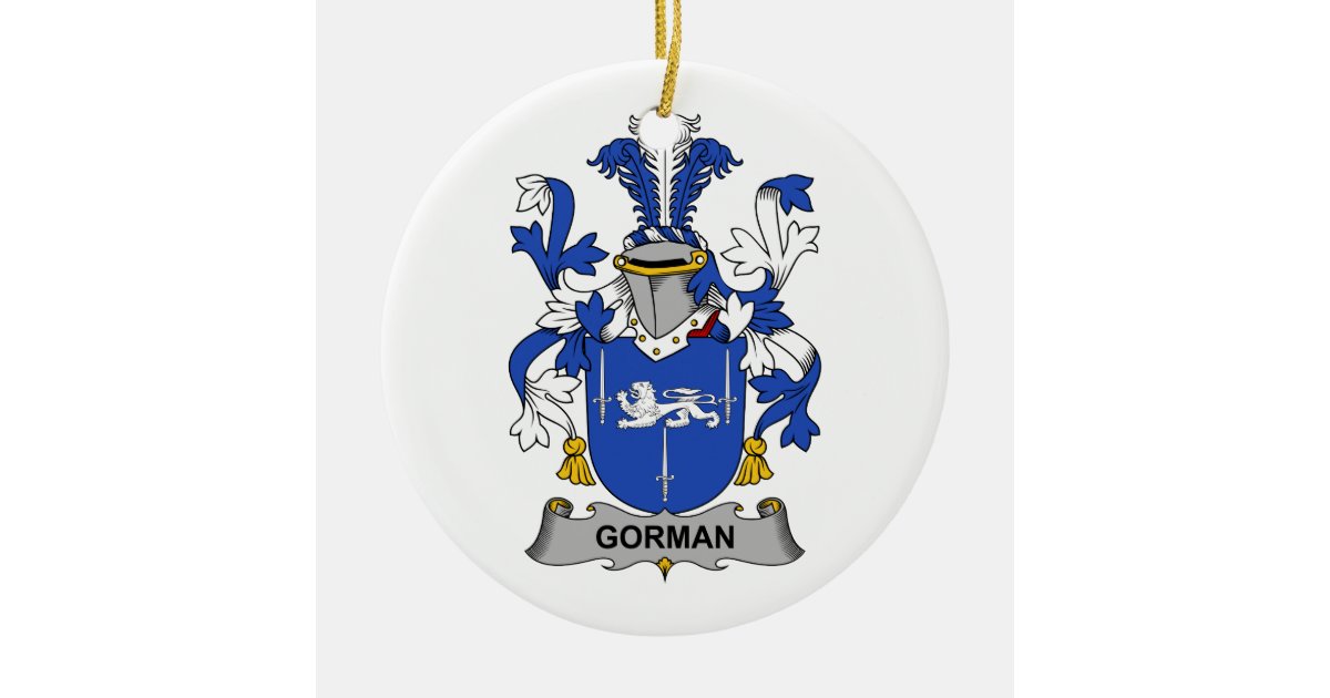 Gorman Family Crest Ceramic Ornament | Zazzle