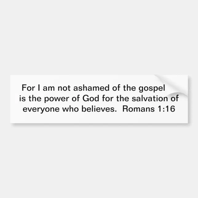 Gospel Power! Bumper Sticker | Zazzle