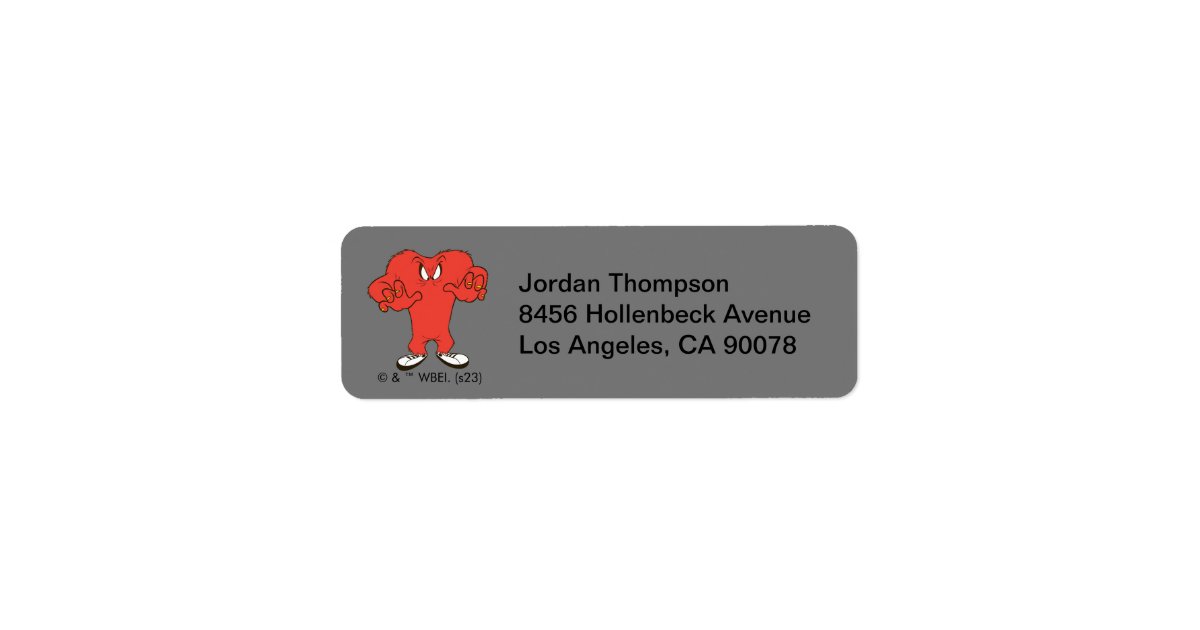 Gossamer Menacing Pose Label | Zazzle