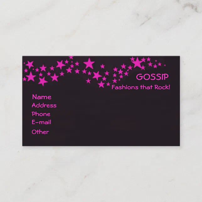 Gossip Business Card | Zazzle