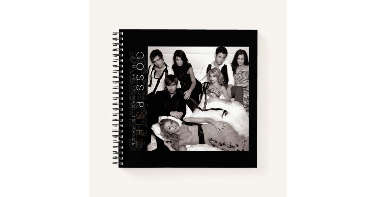Gossip Girl Black and White Group Graphic Notebook | Zazzle
