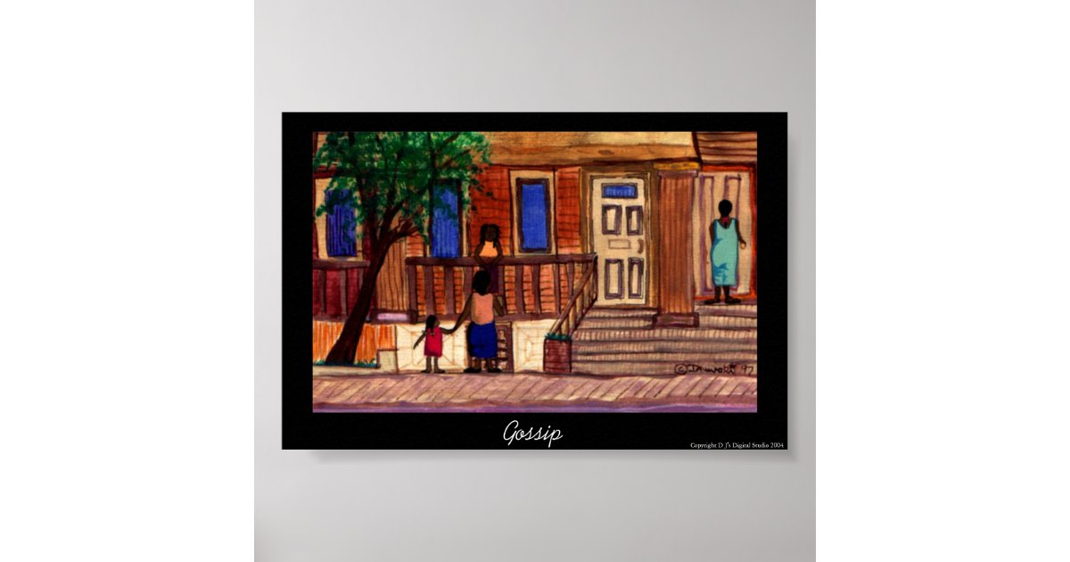 Gossip Poster | Zazzle
