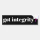 Got Integrity? sticker/sign/magnet Bumper Sticker | Zazzle