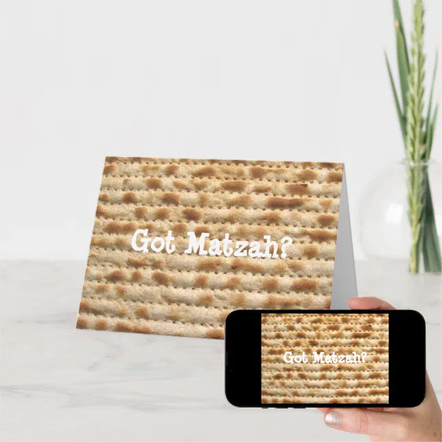Got Matzah? Passover / Pesach greeting card | Zazzle