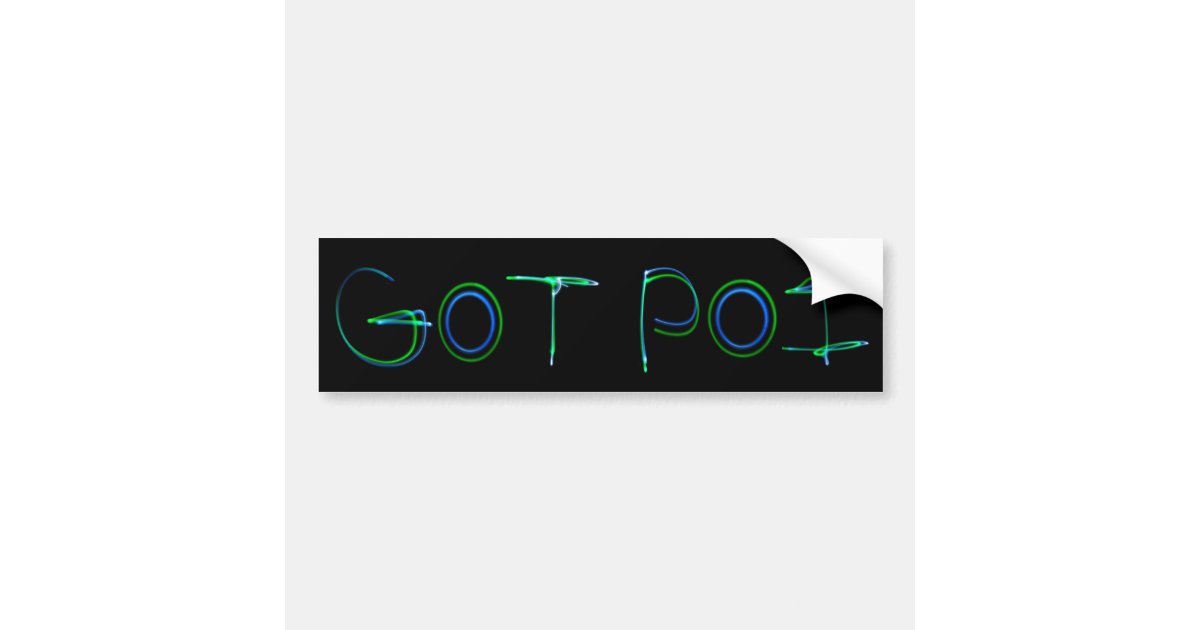 got poi bumper sticker LED | Zazzle