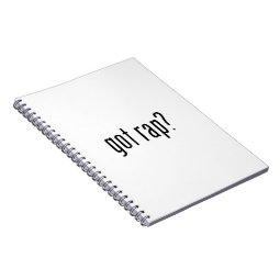 got rap? notebook | Zazzle