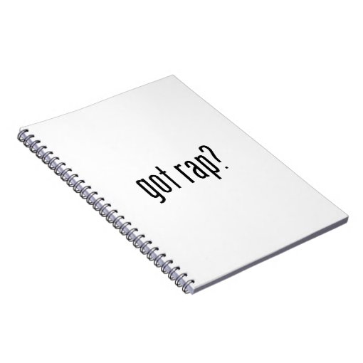 got rap? notebook | Zazzle