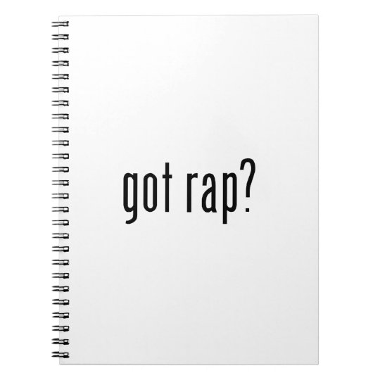 got rap? notebook | Zazzle.com