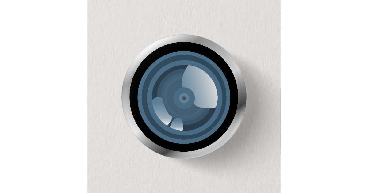 Gotcha! Camera Lens Button | Zazzle