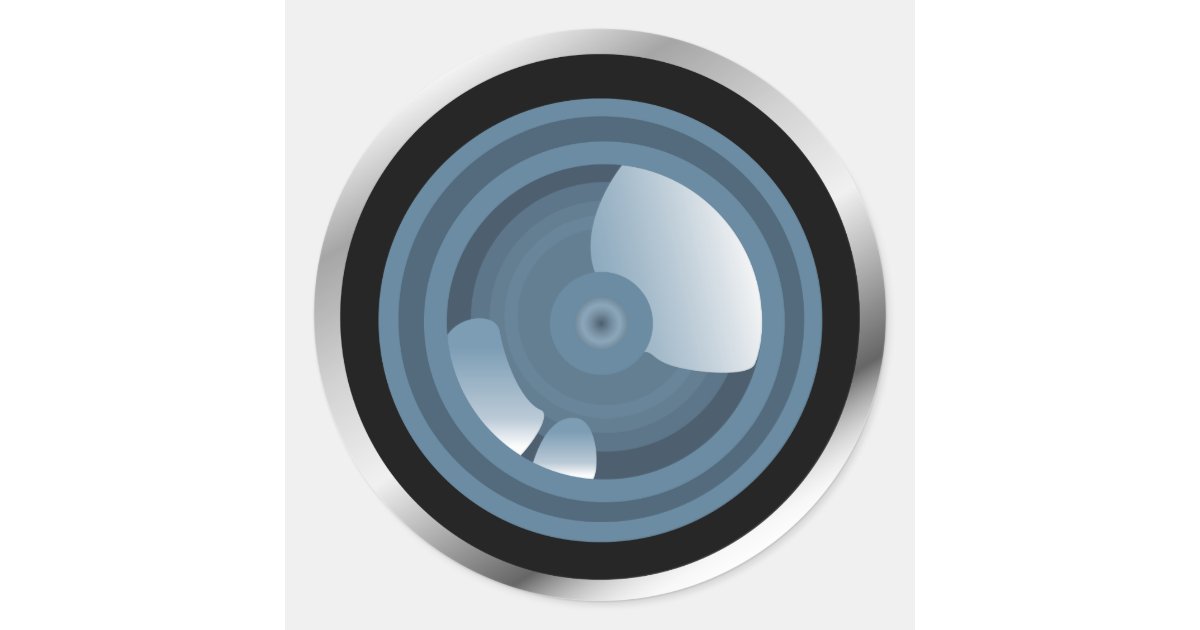 Gotcha! Camera Lens Sticker | Zazzle